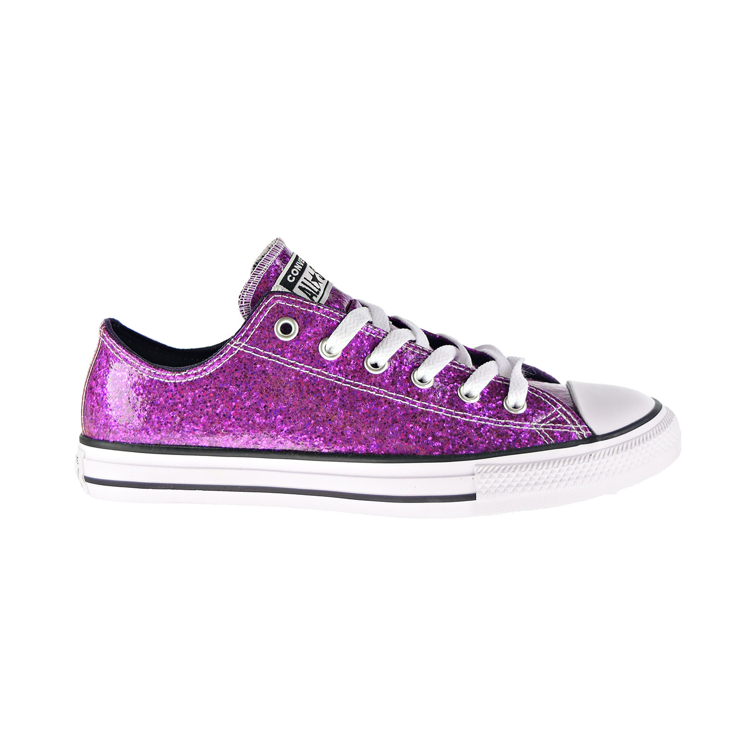 Converse Chuck Taylor All Star Gloss Ox Kids' Shoes Grand Purple-Black ...